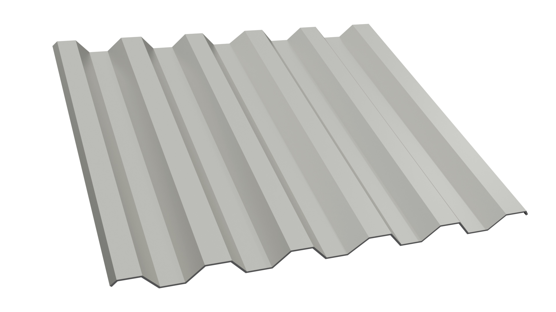Metal Roofing, Siding, and Wall Panels in Ash Gray (PVDF Paint)