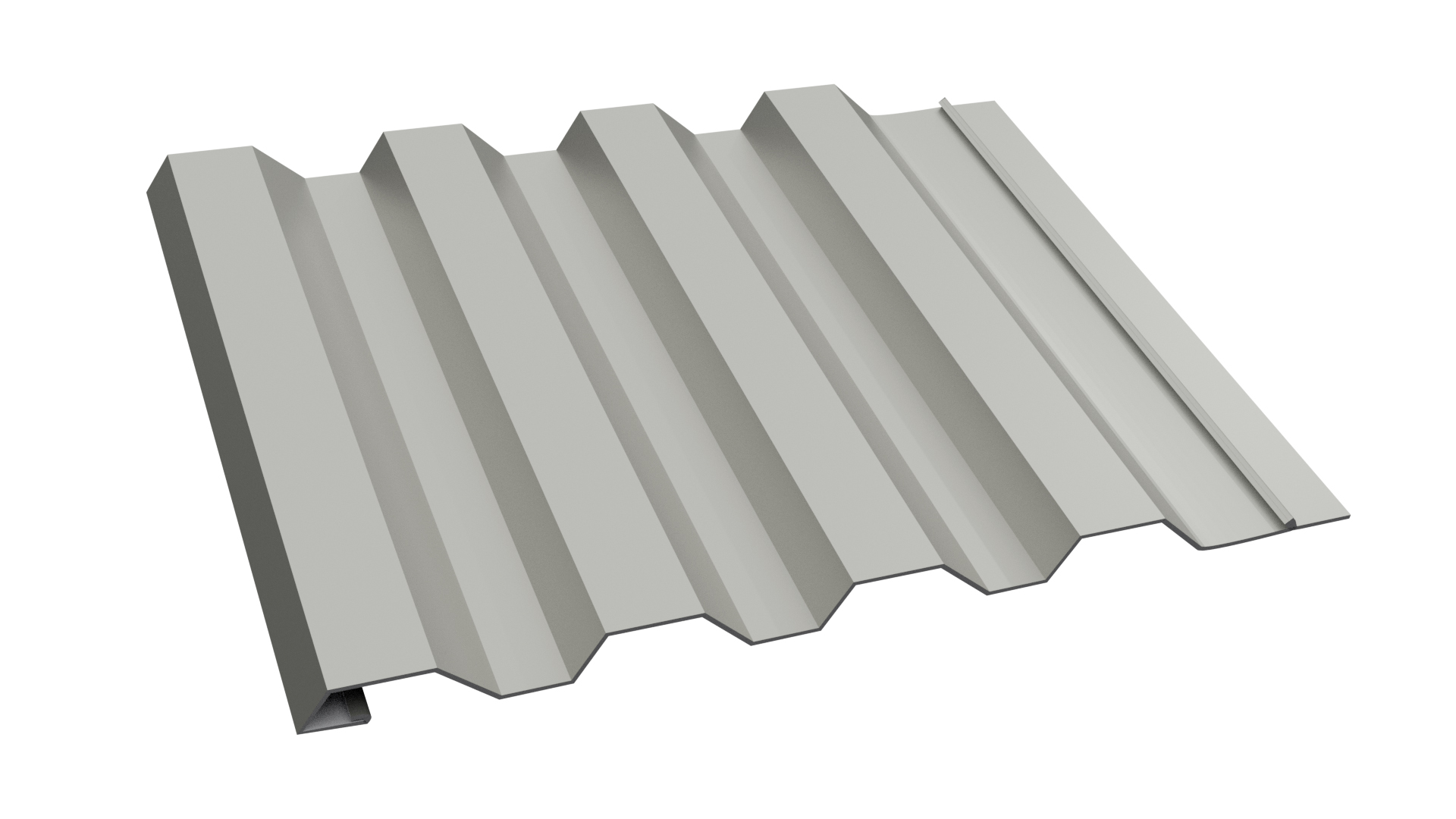 Metal Roofing, Siding, and Wall Panels in Ash Gray (PVDF Paint)