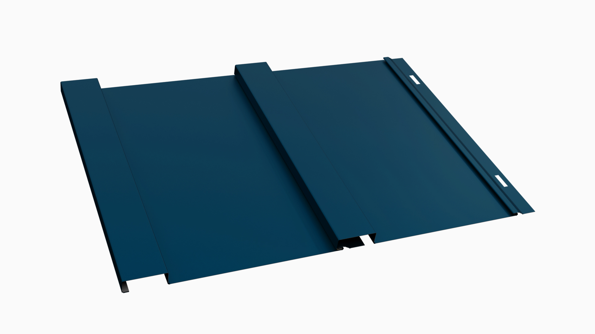 Metal Wall and Roof Panels In Regal Blue