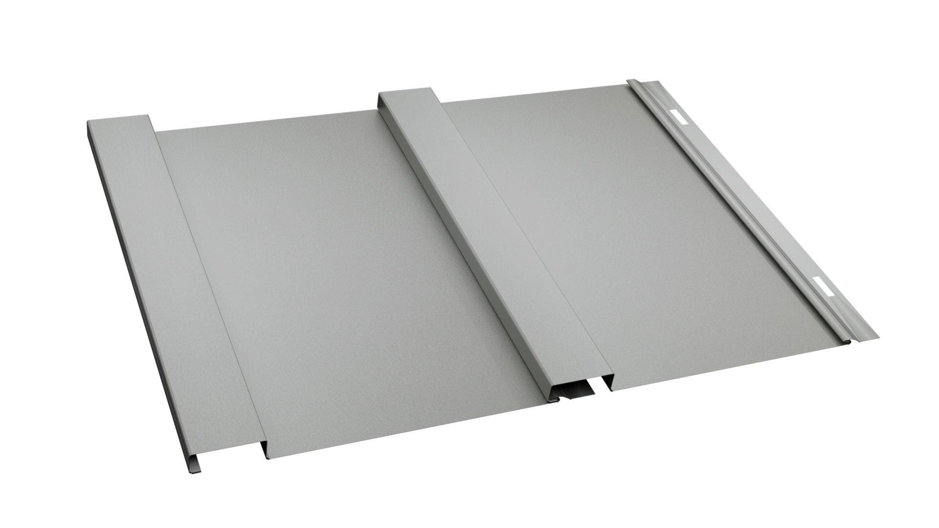 Metal Wall and Roof Panels In Silver Metallic