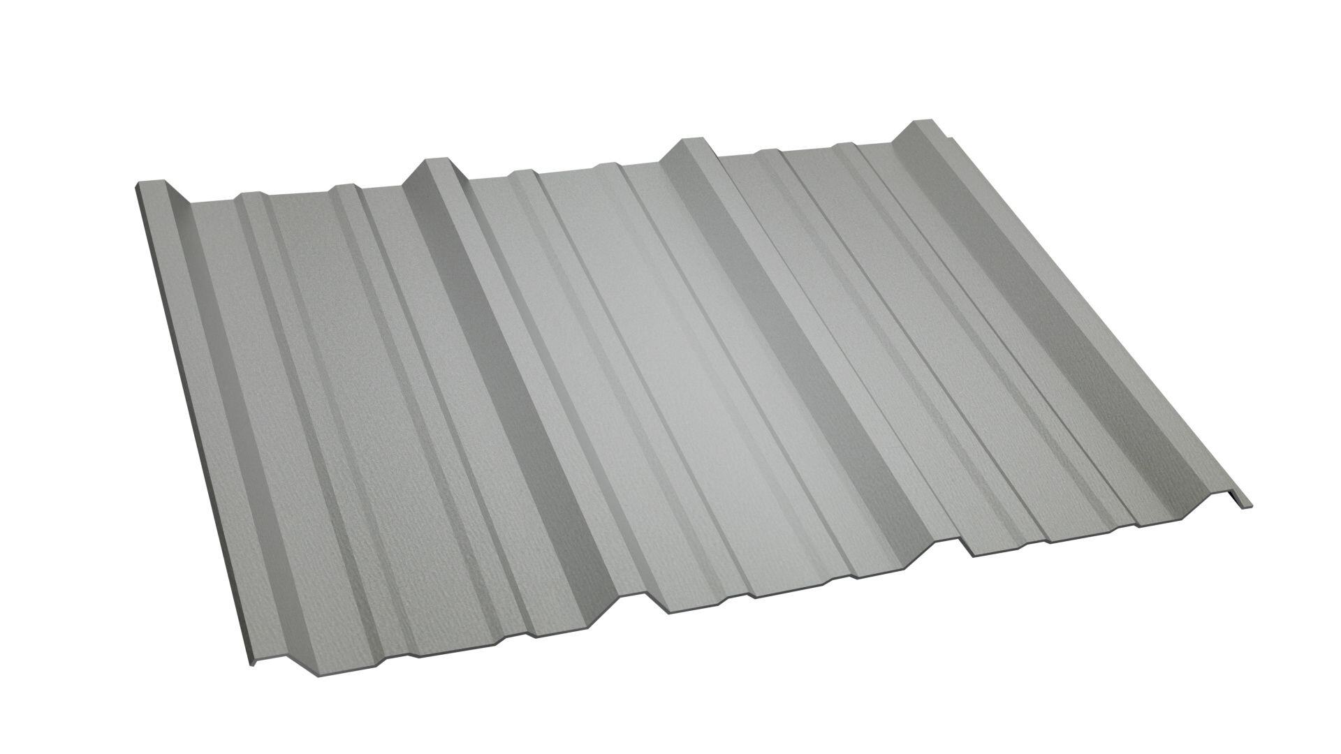 Metal Wall and Roof Panels In Silver Metallic