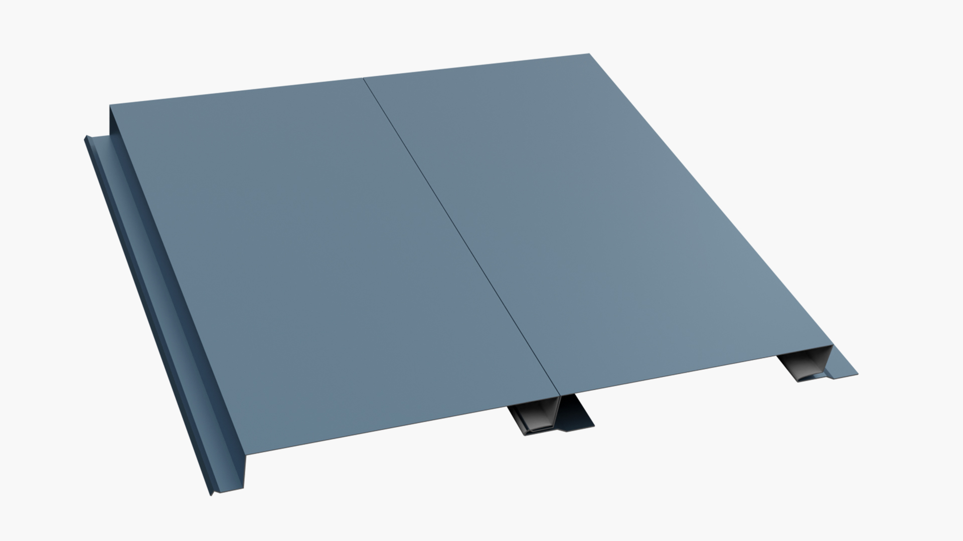 Metal Wall and Roof Panels in Slate Blue