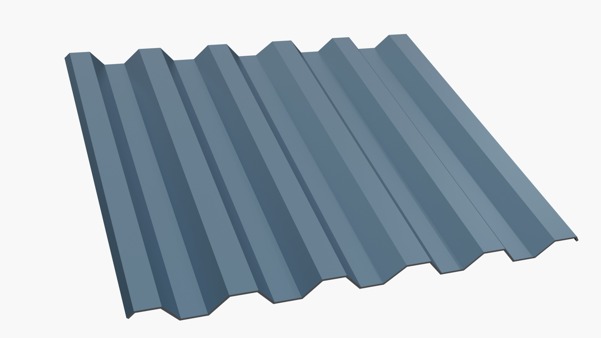 Metal Wall and Roof Panels in Slate Blue