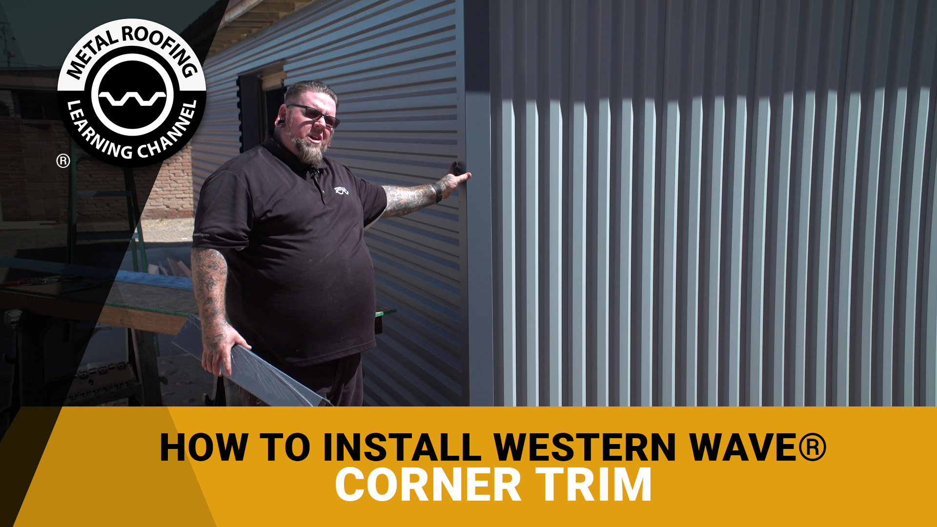 Outside Corner Trim - Horizontal Install | Western Wave® Panels